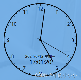 C#WPF时钟-自定义控件_wpfclock-CSDN博客