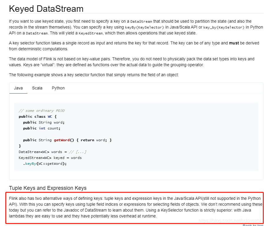 flink官网学习之-keyby_flink对一个pojo对象进行keyby,需要重写hashcode么-CSDN博客