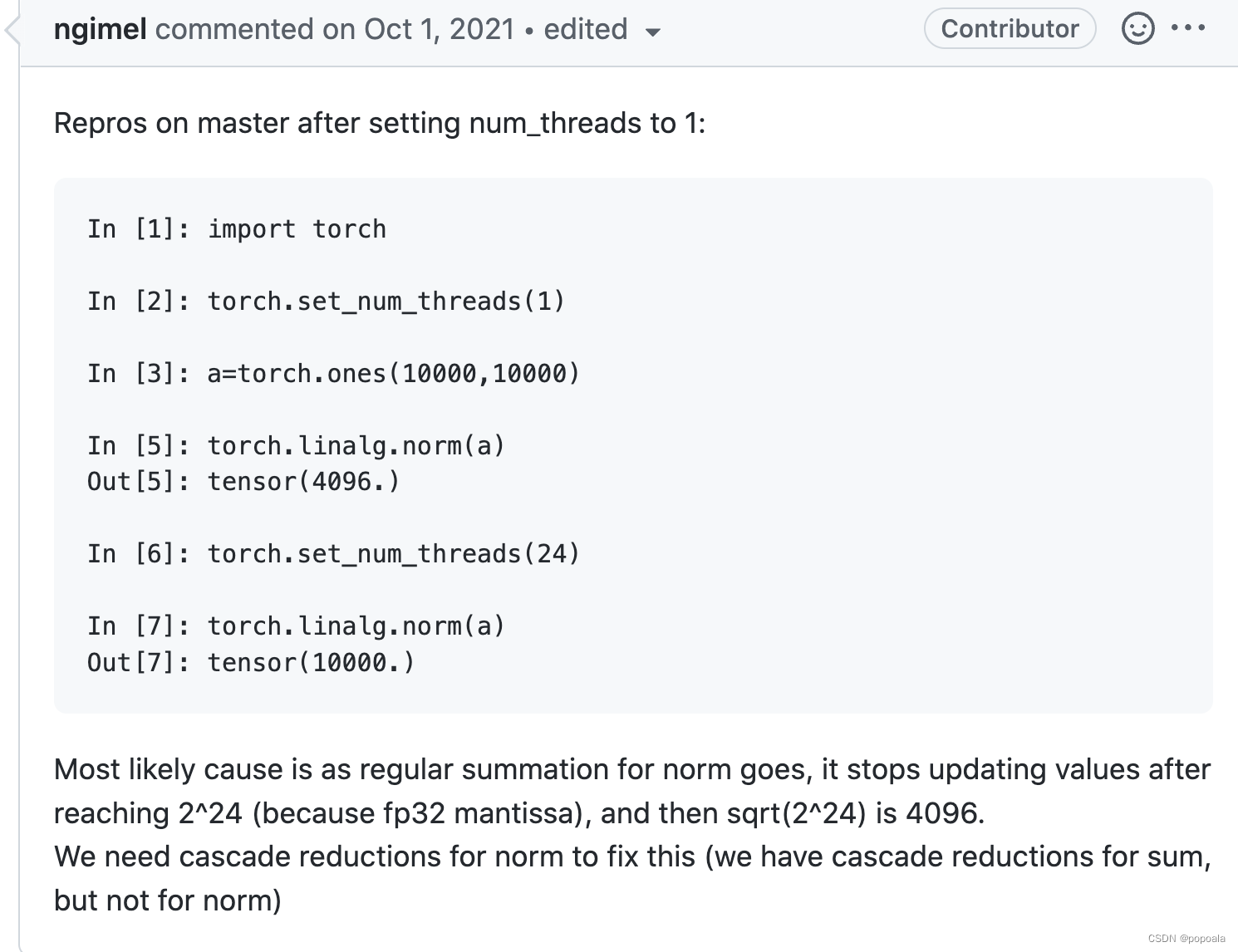 [pytorch合集] tensor.norm 的bug_pytorch tensor.norm-CSDN博客