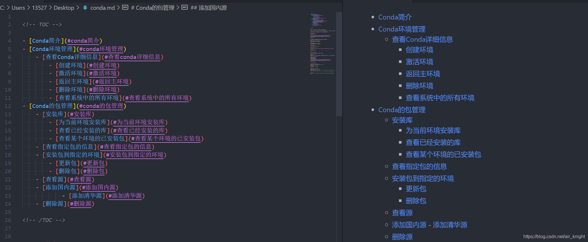 Windows下VSCODE使用MarkADown TOC插件，自动生成目录_markdown-toc-CSDN博客