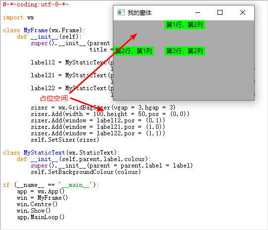 wxPython中wx.GridBagSizer用法-CSDN博客