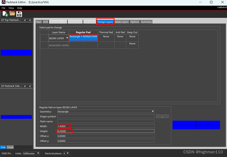【allegro 17.4软件操作保姆级教程十一】表贴器件封装制作_allegro17.4 画芯片封装-CSDN博客