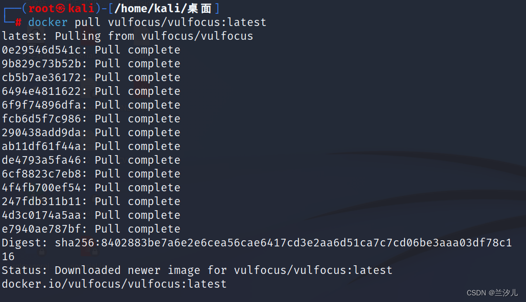 kali+vulfocus搭建靶场_kali系统vulfocus-CSDN博客