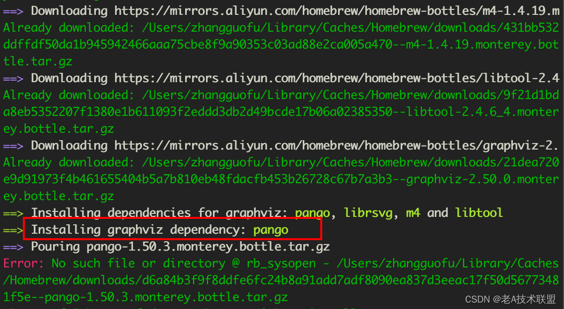 mac安装graphviz的一些曲折经历（同样使用其他情况）_graphviz 有太多依赖包-CSDN博客