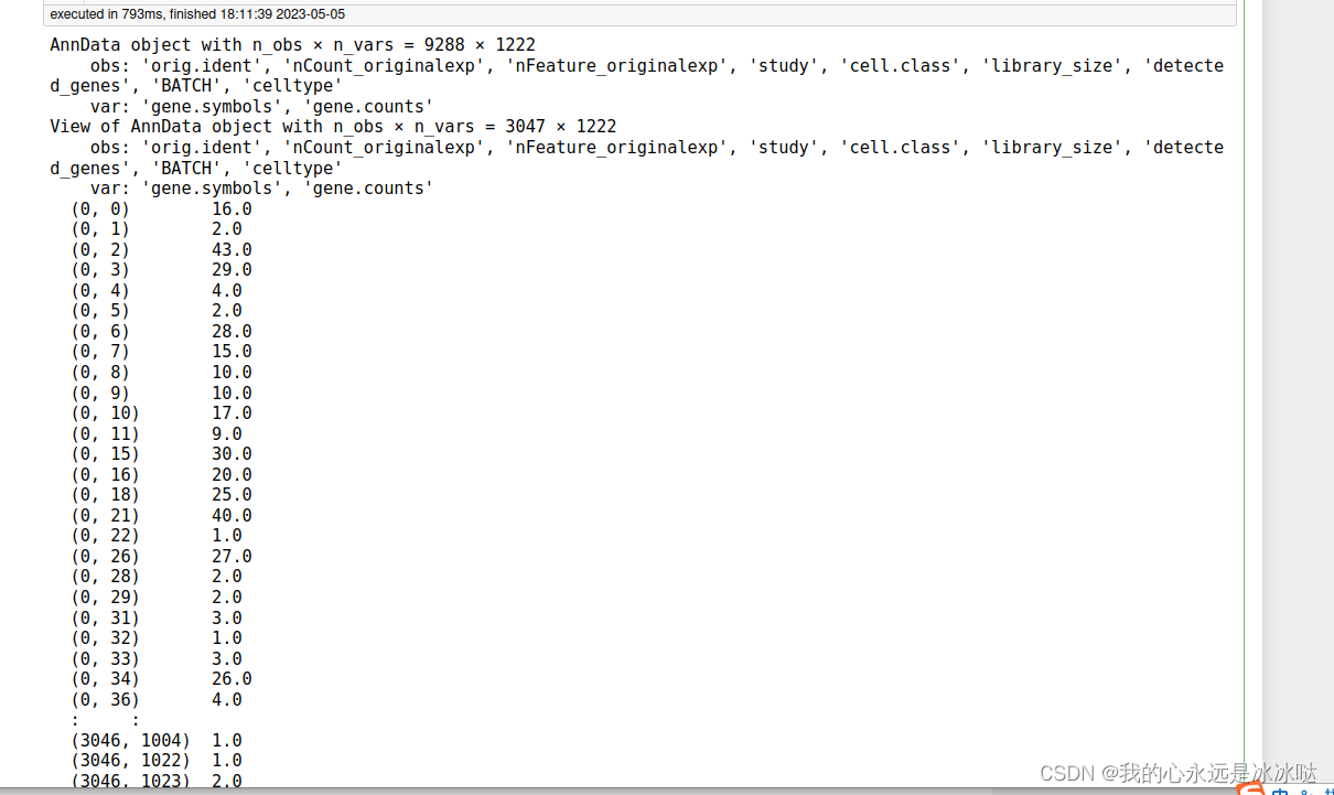adata转换sparse矩阵失败_h5ad convert not a sparse matrix-CSDN博客