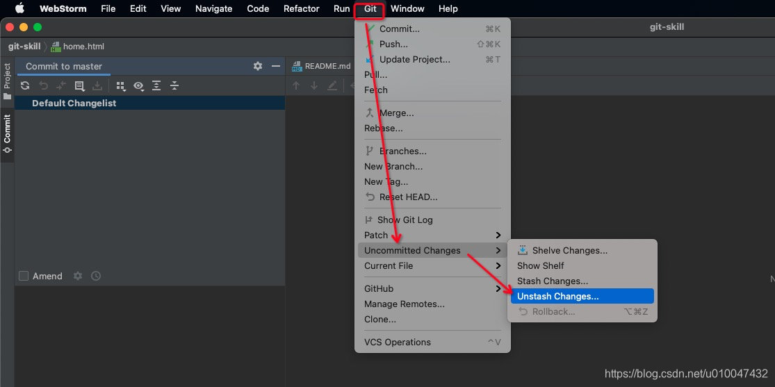 webstorm的git使用小技巧_webstorm git stash-CSDN博客