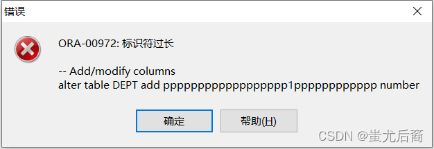 Oracle 常见错误代码处理 00010-04098_指定的长度对于数据类型而言过长-CSDN博客
