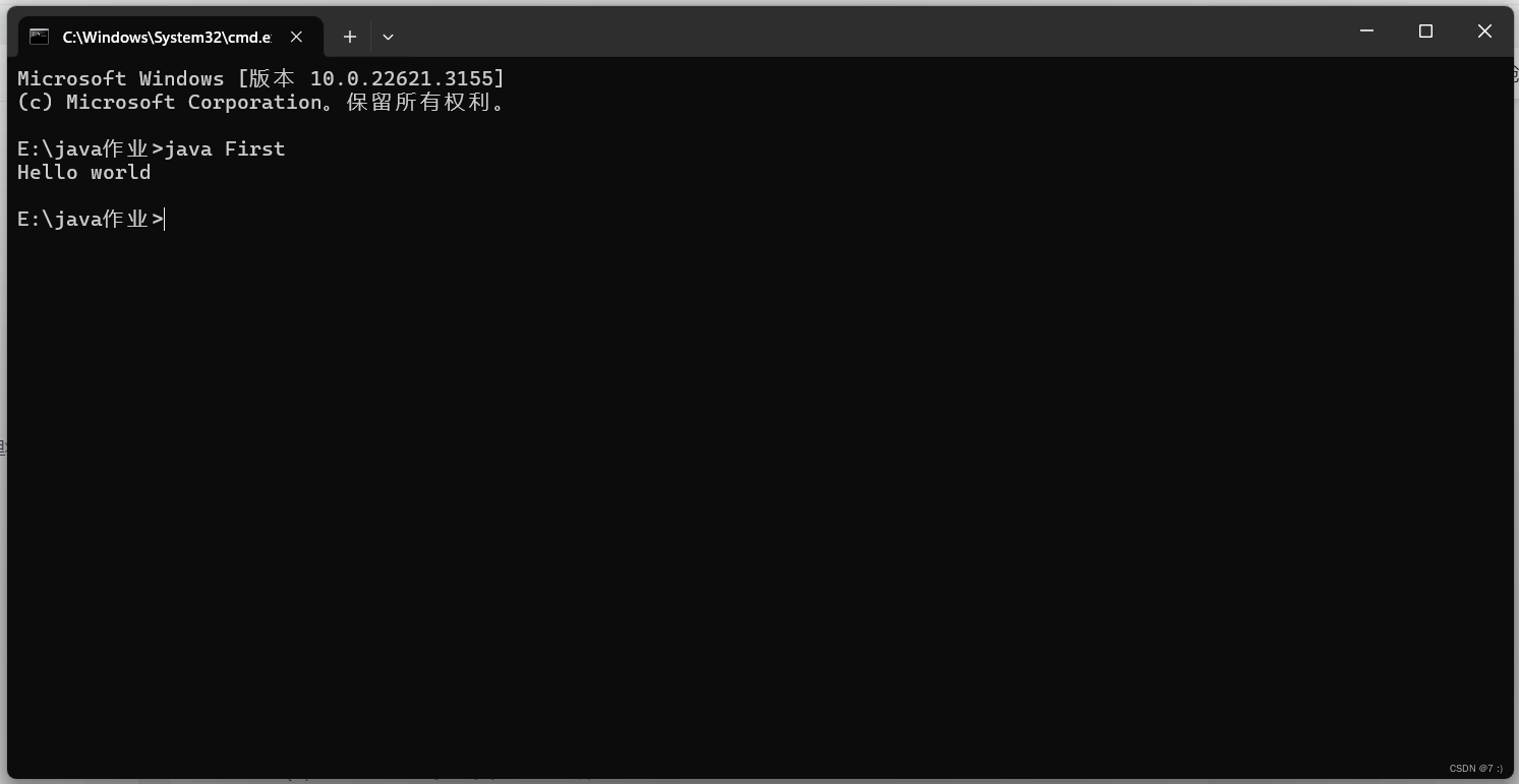 第二周35 Java小白 第一个程序——hello Worldhello World Java程序 Csdn博客