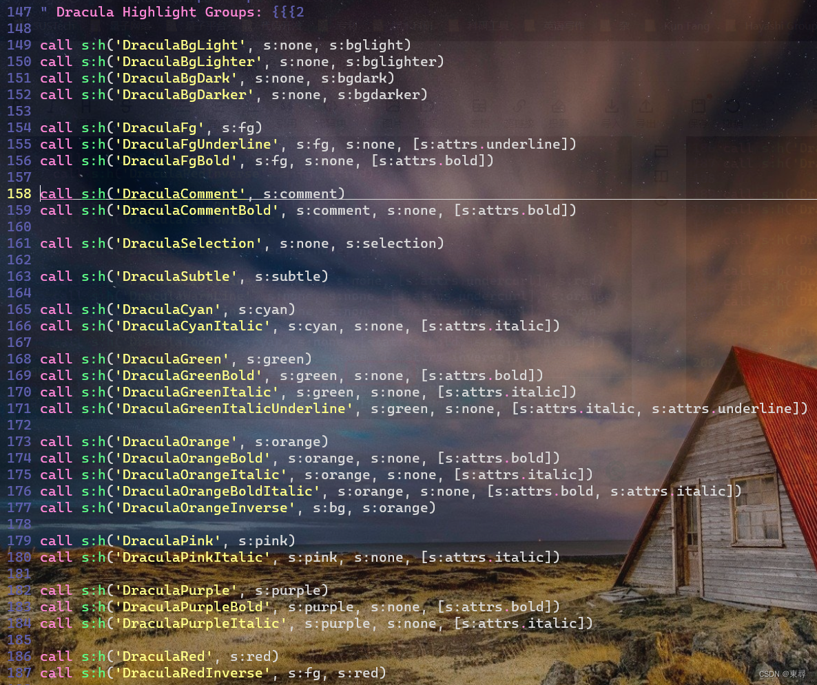 【vim】Dracula 配色设置_vim改字体和背景颜色-CSDN博客