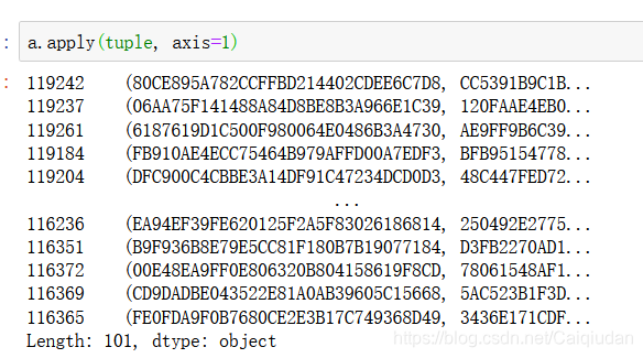 Pythondataframe将多列合成元组，或将元组分成多列 Dataframe Json 一列变为多列将dataframe 中某一列