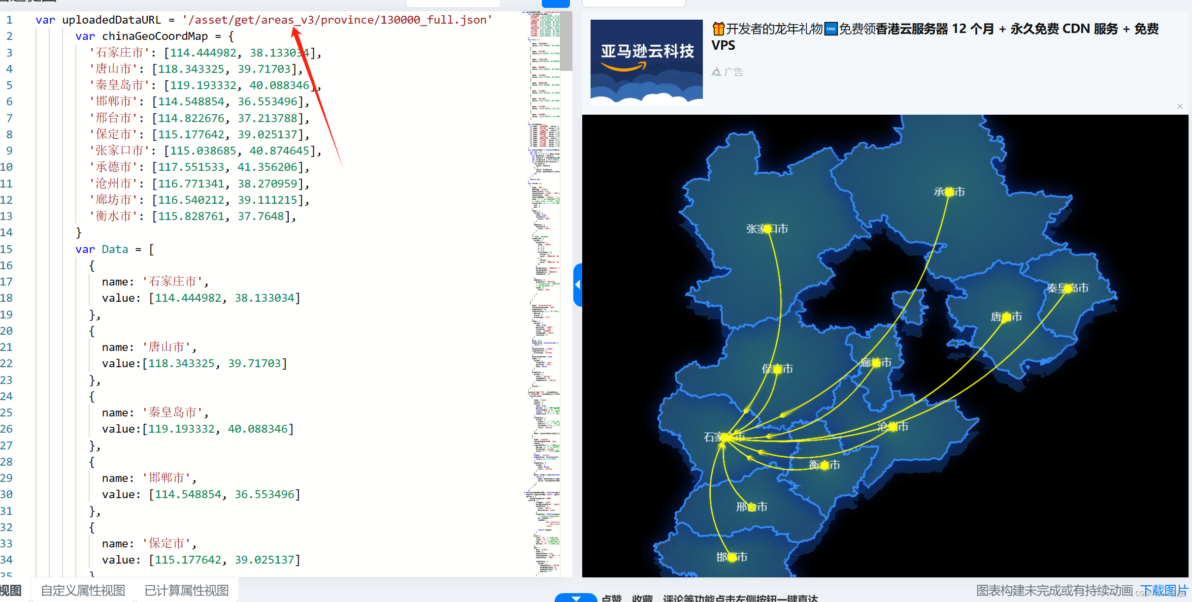 使用Datav，echarts开发各种地图_datav地图-CSDN博客