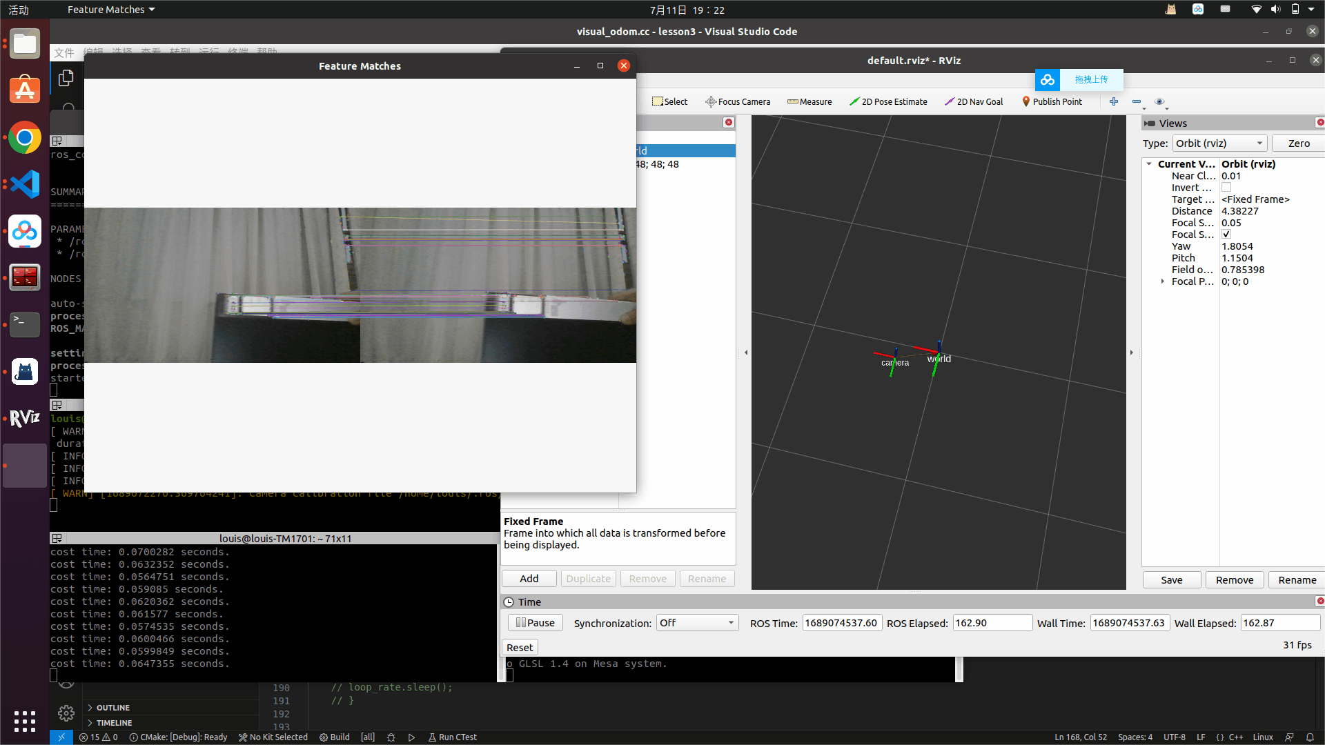 SLAM项目：从0开始，利用C++复现一个基于优化算法的视觉里程计，详细解释原理和代码实现_c++ slam-CSDN博客