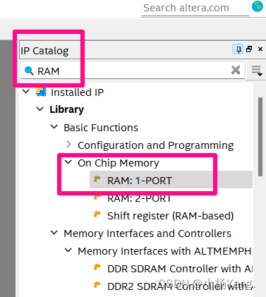 FPGA基础--【Altera】IP核（2）---RAM随机存取存储器_fpga板上ram-CSDN博客