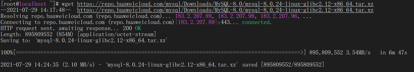 CentOS 7 安装mysql-8.0.24（linux）_linux安装mysql8.0.24-CSDN博客