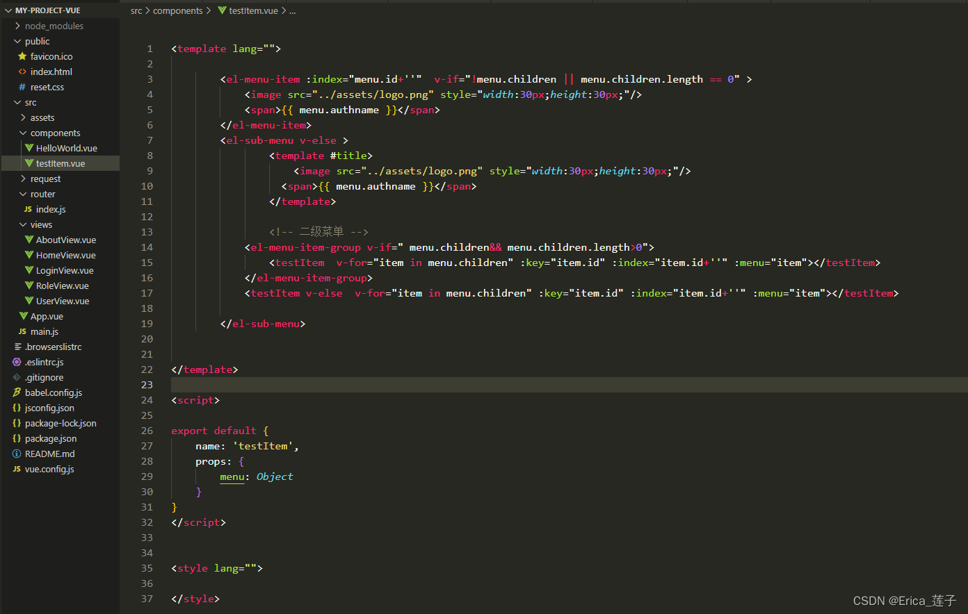 Vue3后台管理系统Element-plus_侧边栏制作_无限递归_vue3.0+elementplu实现侧边栏-CSDN博客