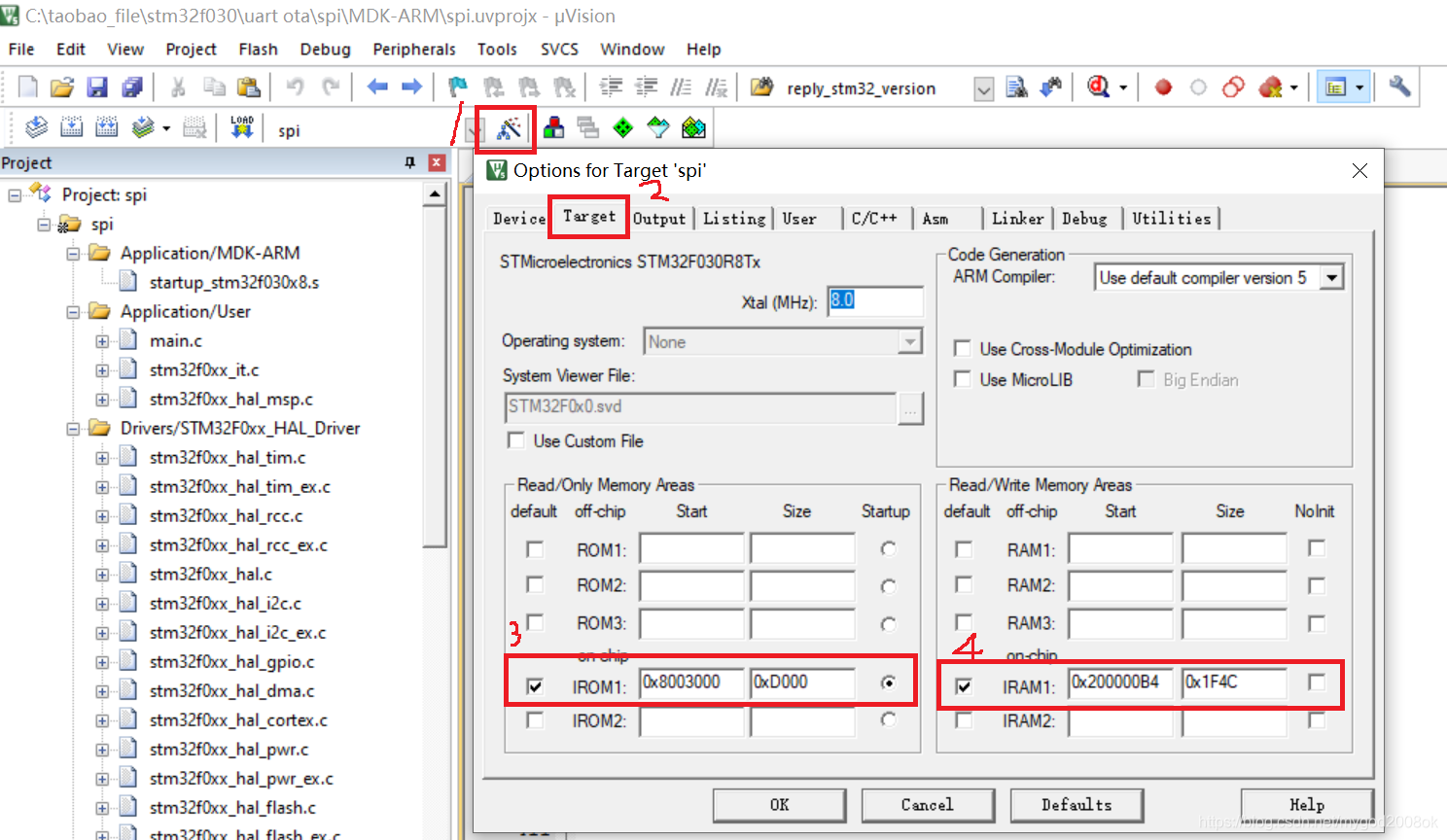 STM32F030R8Tx自定义协议实现串口升级详解_stm32自定义串口协议-CSDN博客