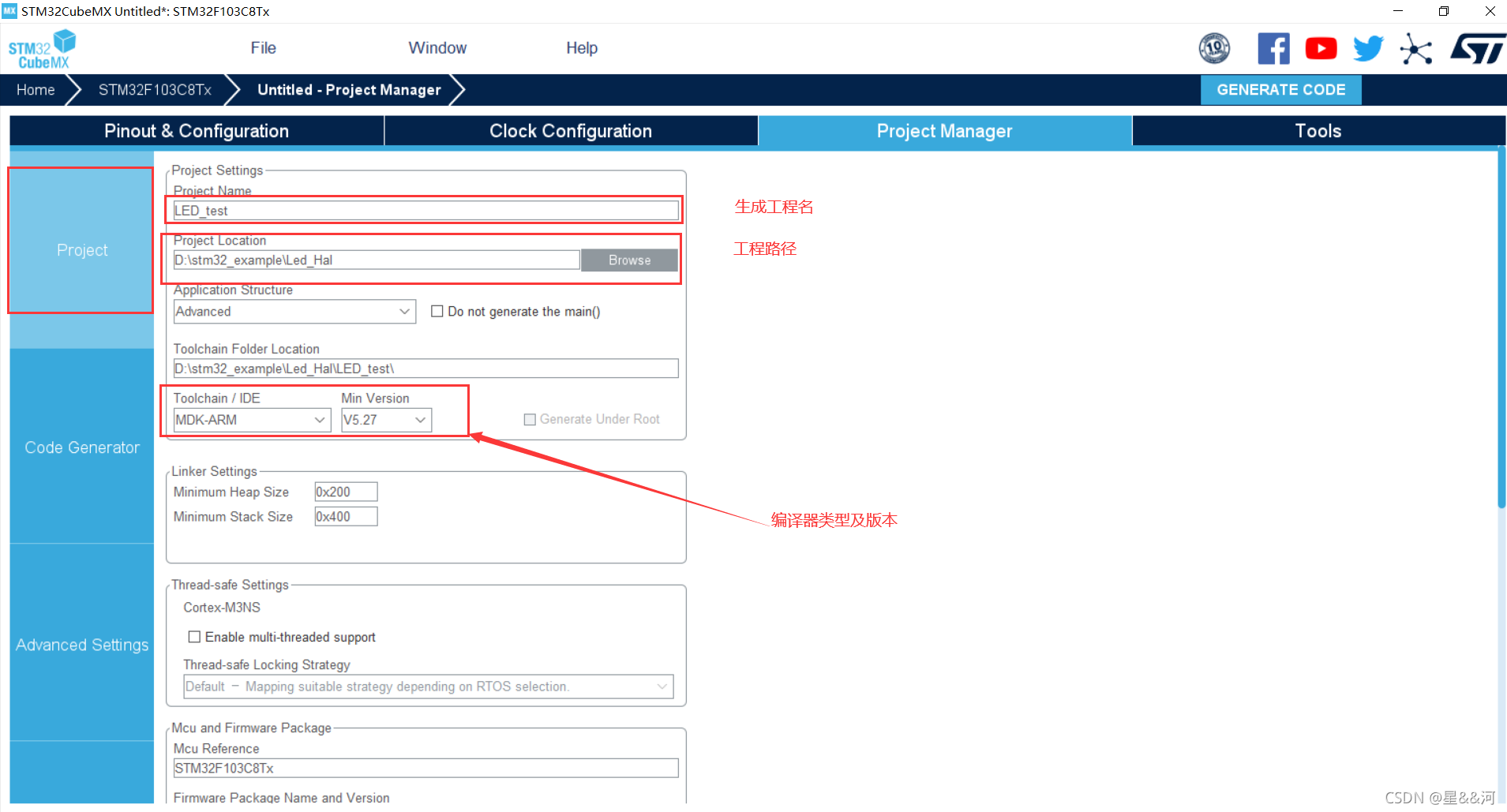 STM32CubeMX环境搭建及使用_user code begin ptd-CSDN博客