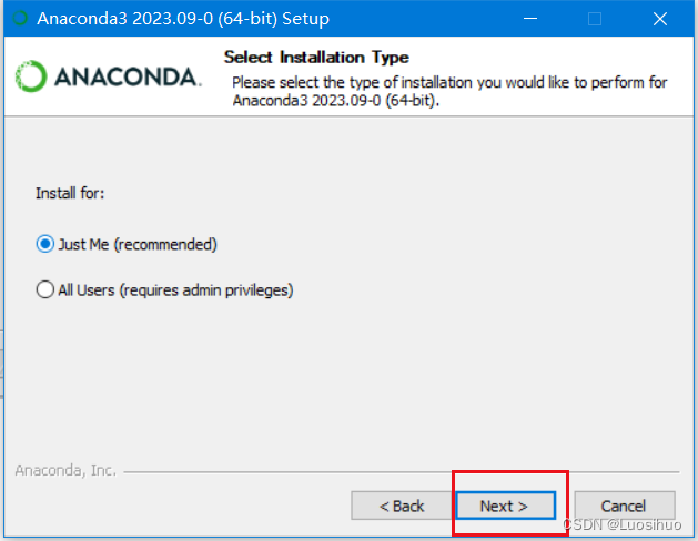Anaconda的安装教程(Windows版)及运行ipynb文件_anaconda2023.09安装教程-CSDN博客