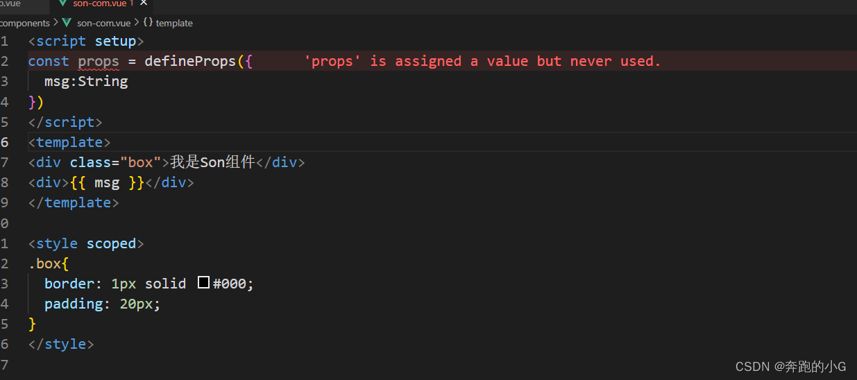 【Vue3】‘props‘ is assigned a value but never used.eslintno-unused-vars_props' is assigned a value ...
