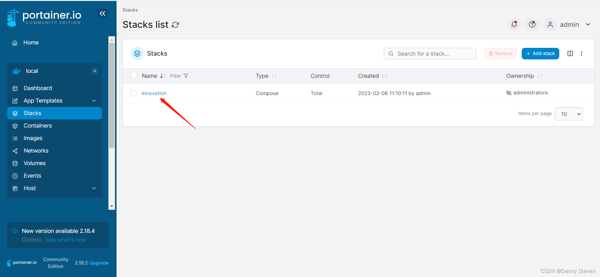 Centos7服务器Portainer-ce使用Stacks部署项目_portainer stacks-CSDN博客