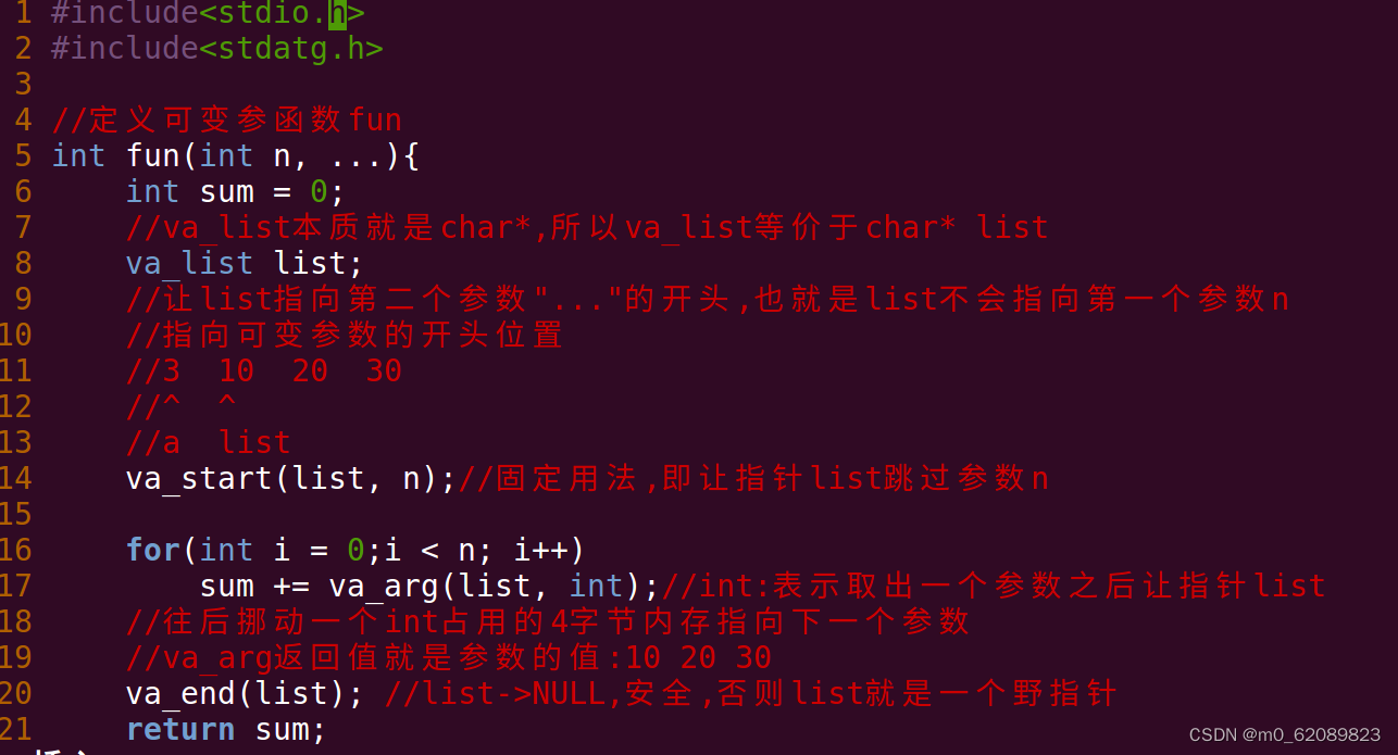 可变参数函数实现元素求和：va_list与int类型应用-CSDN博客