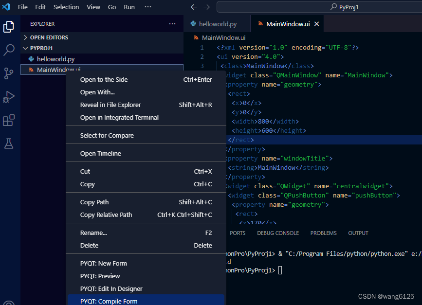 vscode配置pyqt5-CSDN博客