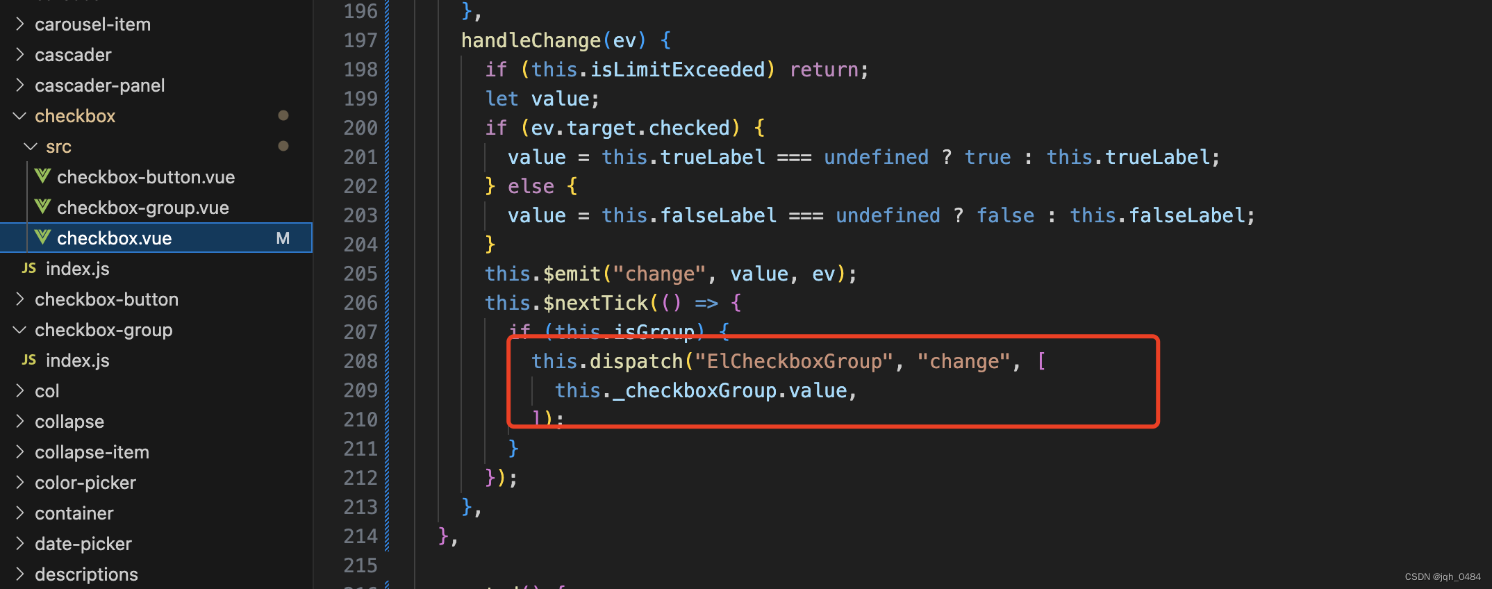 element-ui checkbox-group 组件源码分享-CSDN博客