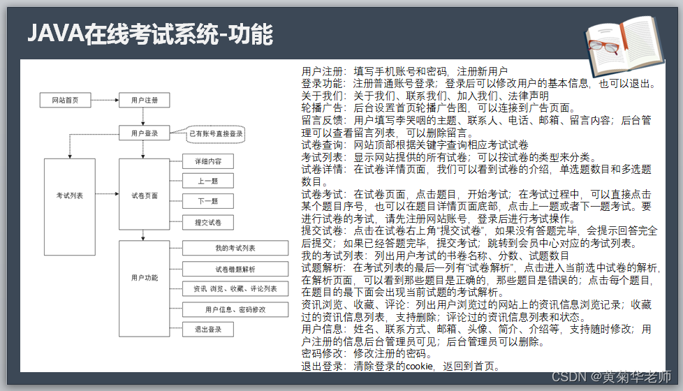 Java+springboot+Thymeleaf前后端分离项目：高校校园在线考试测试系统答辩PPT参考_java在线考试系统答辩ppt-CSDN博客