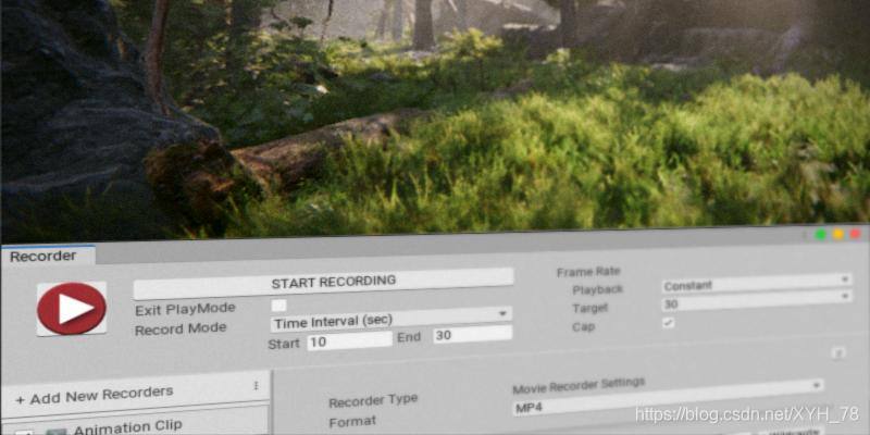 Unity录屏插件recorder Unity Recorder Csdn博客