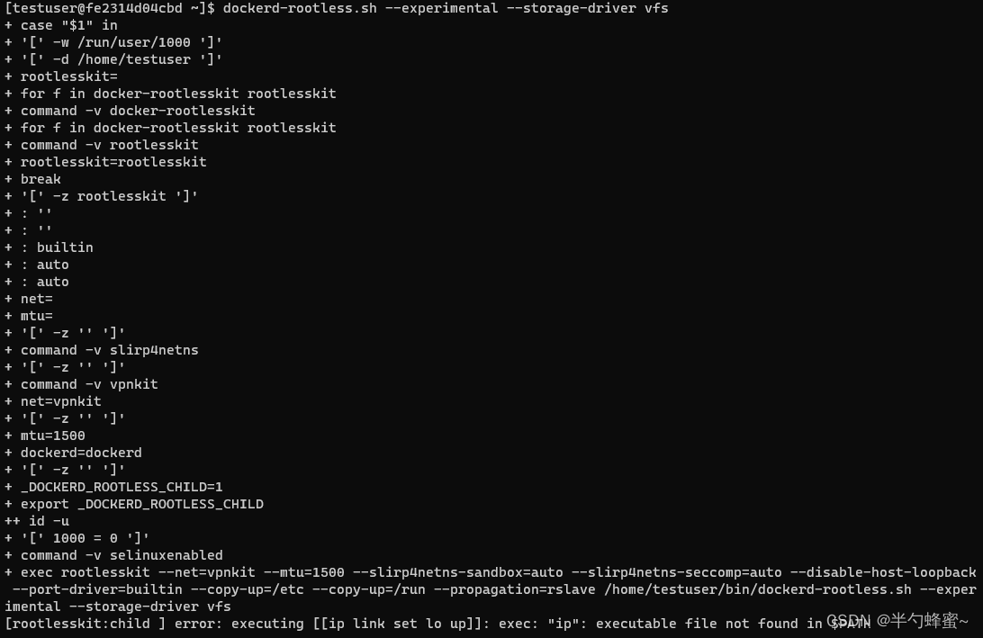 Run the Docker daemon as a non-root user (Rootless mode)-CSDN博客