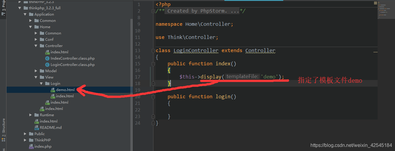 thinkPHP中$this->display();后会找到view文件夹下面哪一个视图-CSDN博客