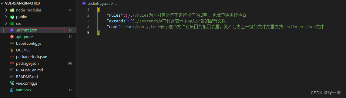 用yarn dev启动项目报错Syntax Error: Error: No ESLint configuration found in C:\Users\dell\Desktop ...
