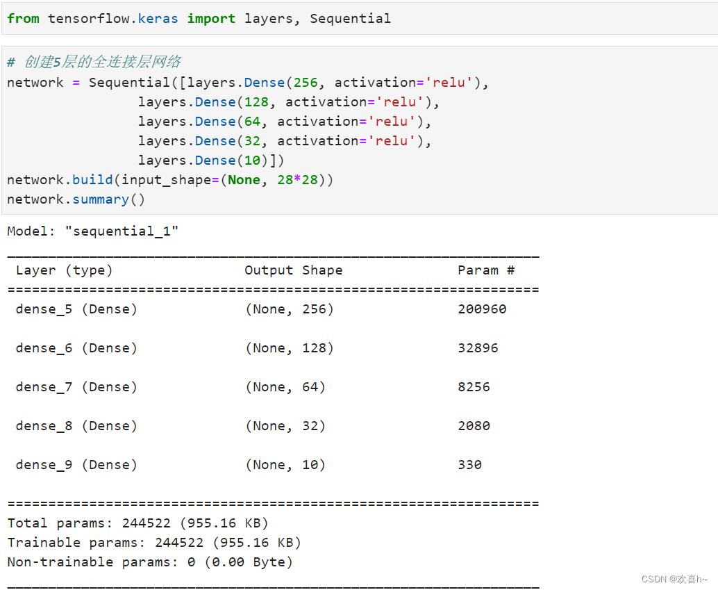 TensorFlow2.0深度学习（八）Keras高层接口_keras接口-CSDN博客