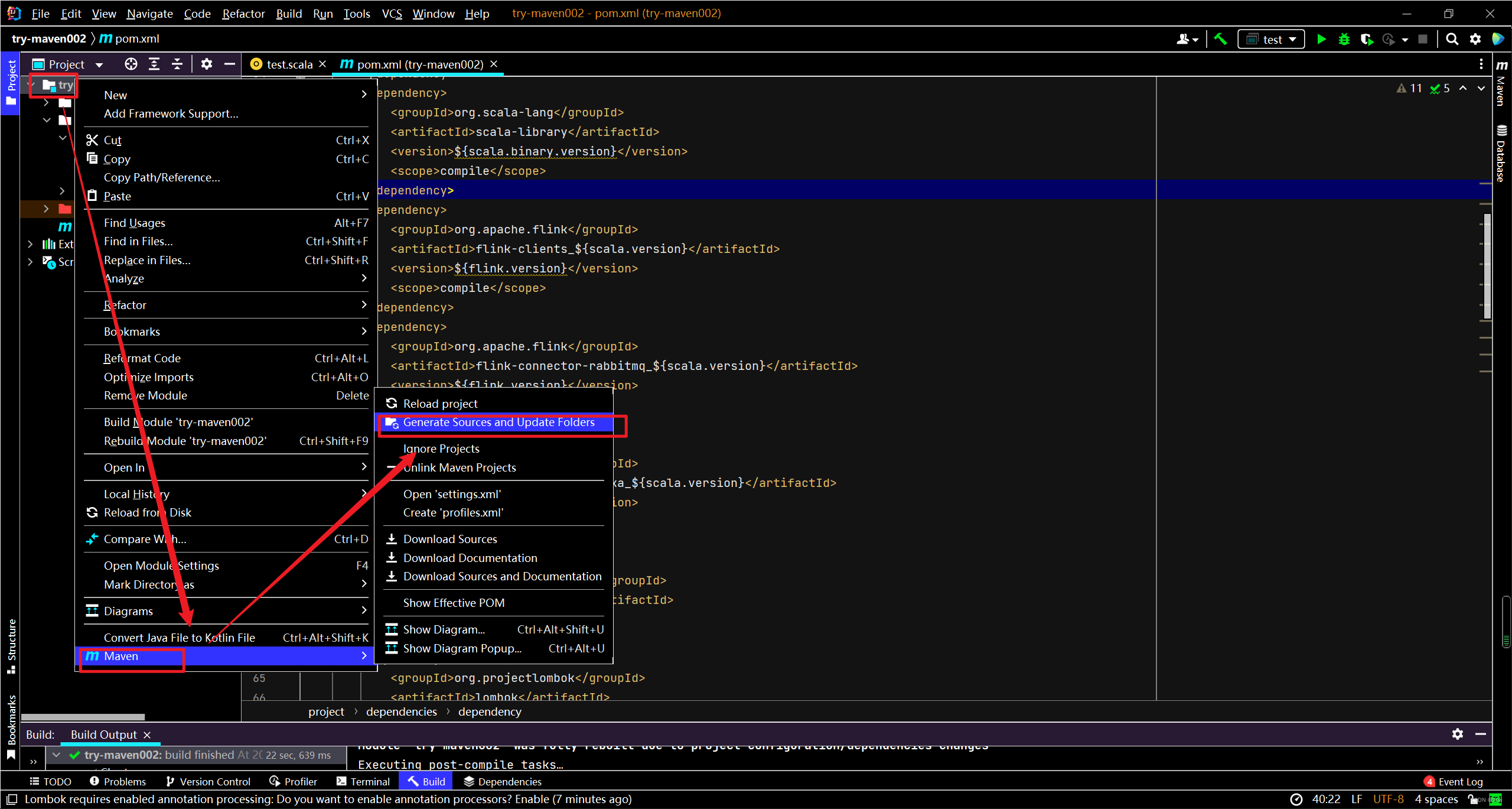 idea2021.3.3 创建maven-scala项目并解决遇到的问题_cannot find project scala library-CSDN博客