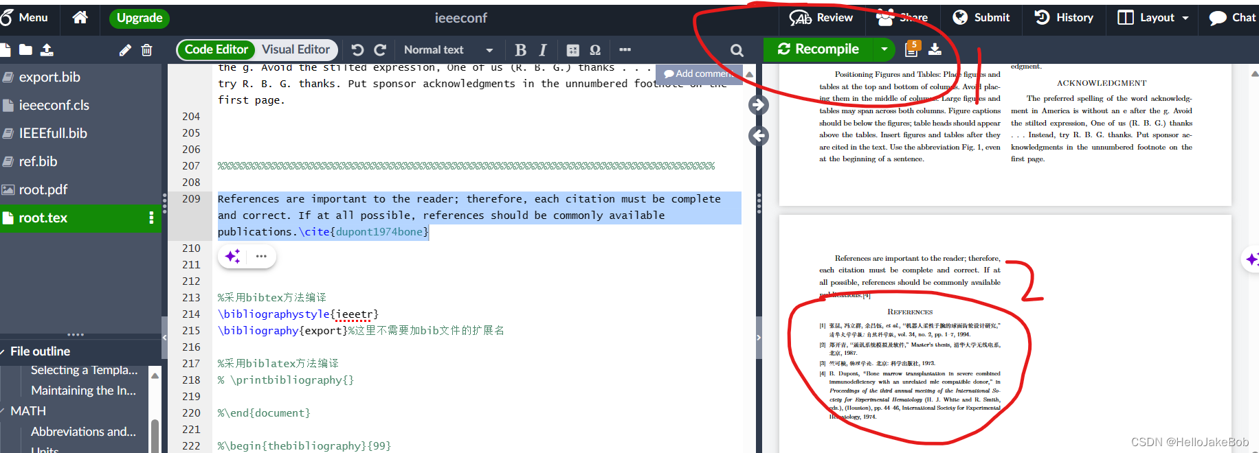 overleaf导入模板及参考文献全流程使用教程_其他_HelloJakeBob-GitCode 开源社区