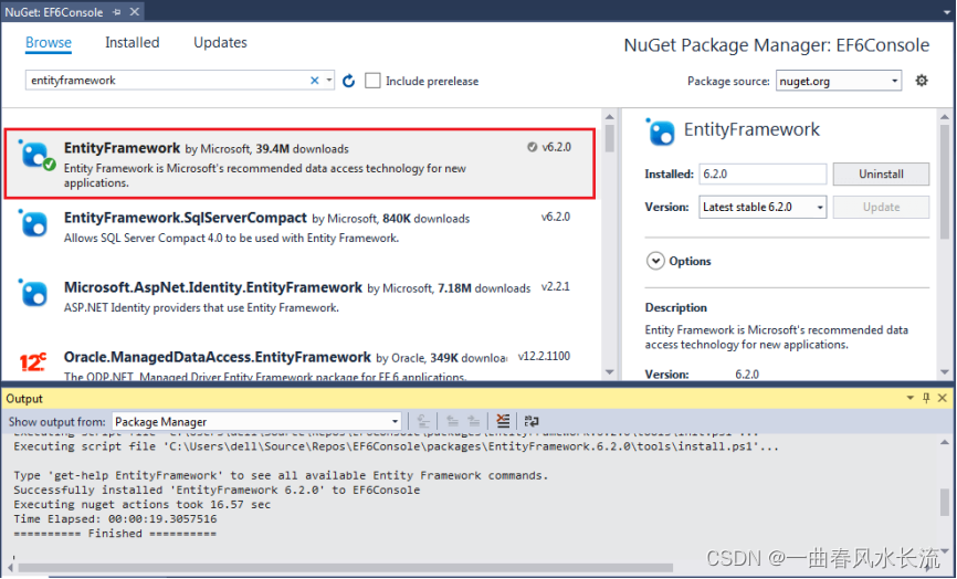 EF 6 Code-First系列--安装Entity Framework框架_安装 entity framework-CSDN博客