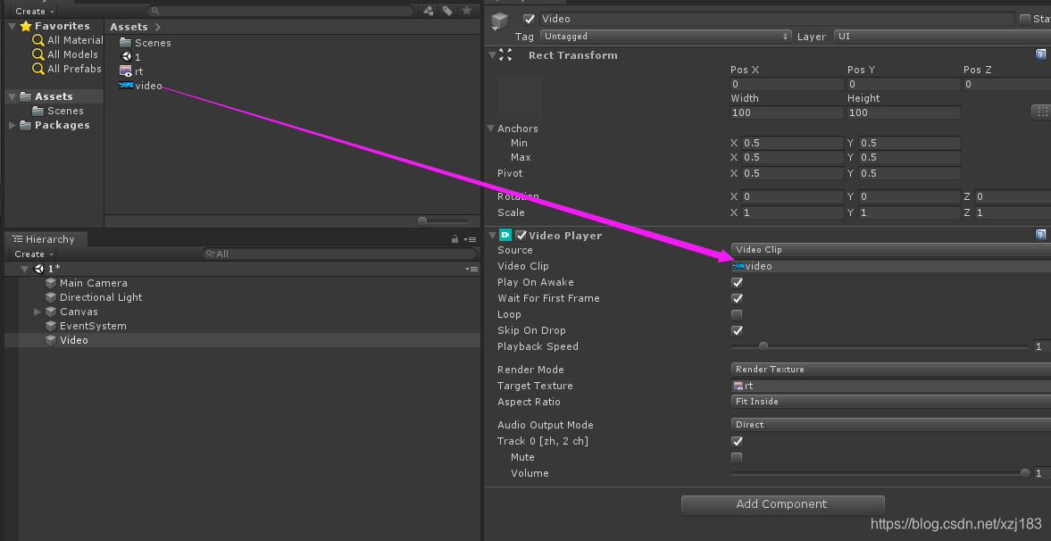 unity 使用video player播放视频_unity videoplayer 视频准备好-CSDN博客