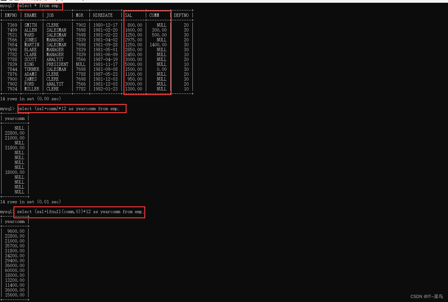 Mysql——单行处理函数和多行处理函数mysql 单行函数多行函数 Csdn博客