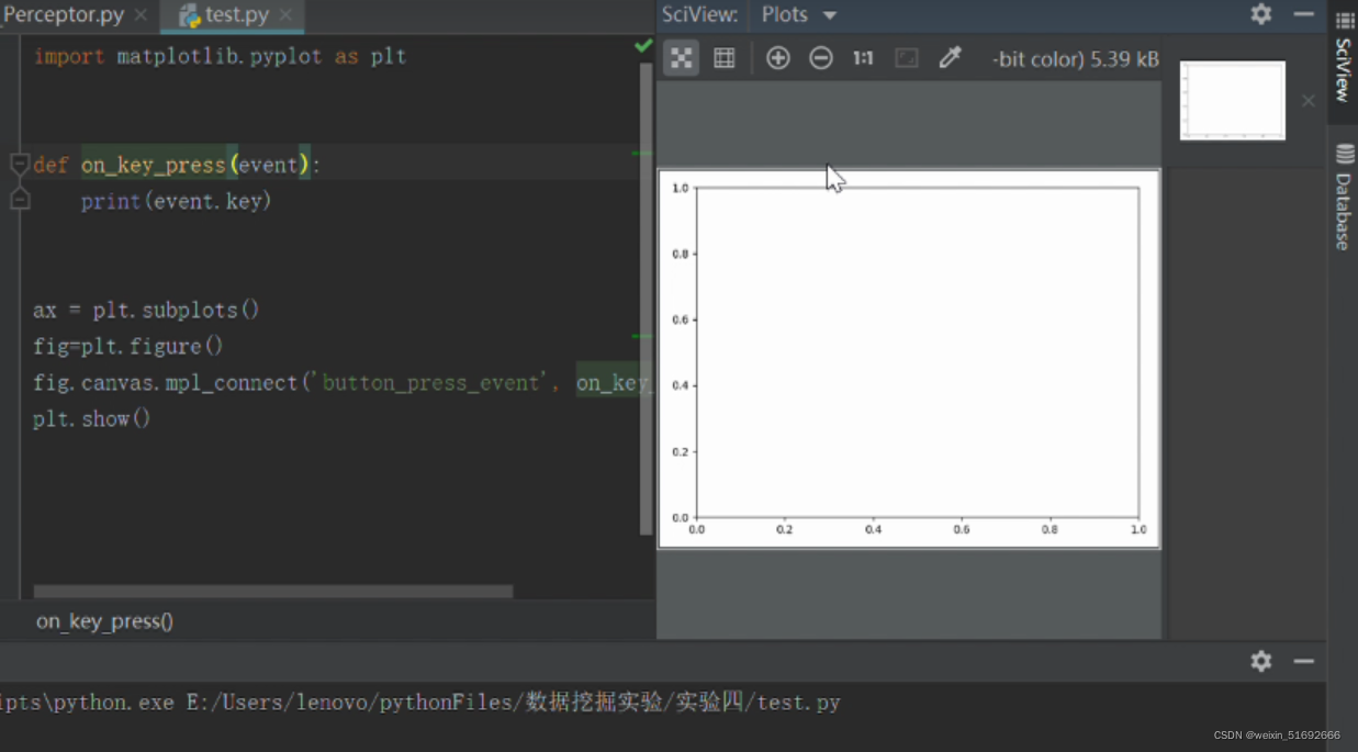 Matplotlib键盘鼠标事件，点击运行之后在代码直接结束，而且点击事件不能触发matplotlib设置事件无效 Csdn博客