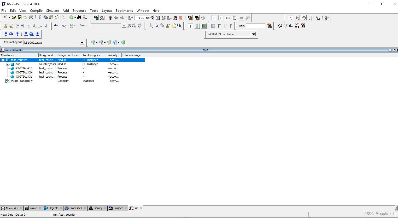 Modelsim 使用教程（2）——Basic Simulation_modelsim -voptargs=+acc-CSDN博客