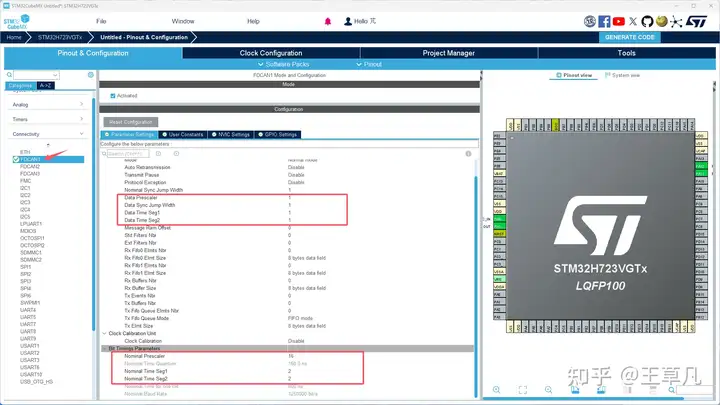 STM32H7系列FDCAN配置成经典CAN的经验教程和注意事项_stm32h7 can-CSDN博客