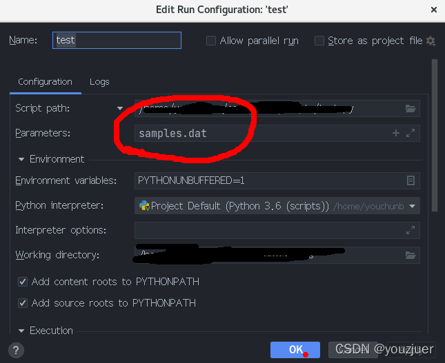 在pycharm中对带参数的程序进行调试_modify run configuration-CSDN博客