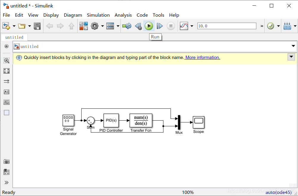 MATLAB之Simulink仿真——PID控制实例_simulink pid仿真实例-CSDN博客