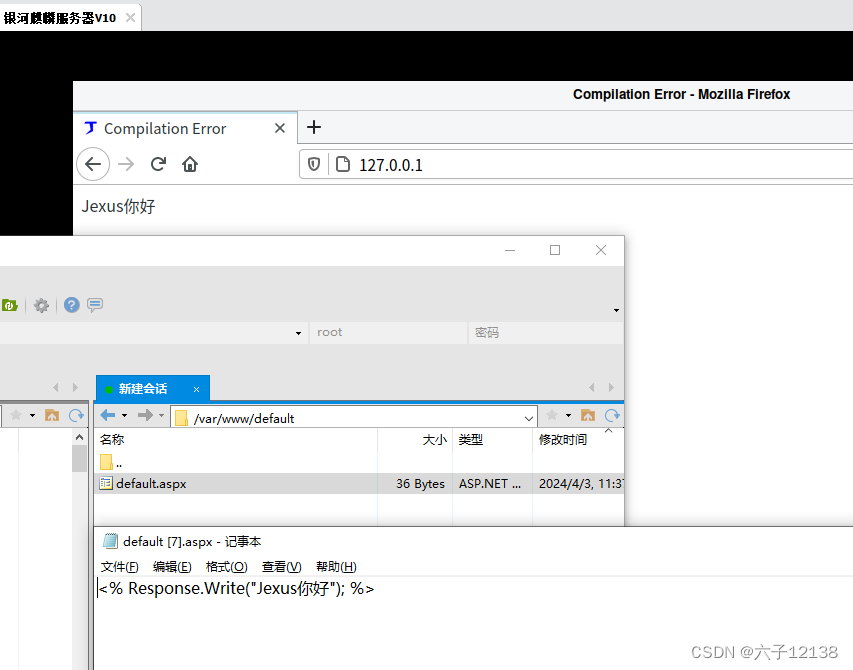 银河麒麟V10系统 jexus 的项目配置-CSDN博客