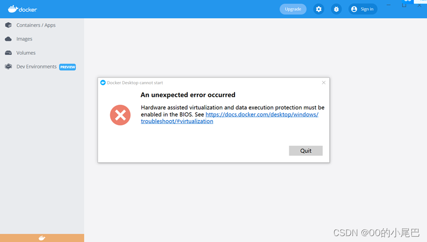 虚拟机和docker不兼容报错，各自的解决办法_we've detected that you have an incompatible ...