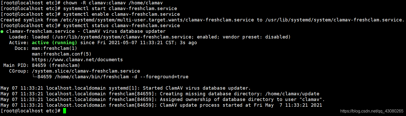 Linux 杀毒软件ClamAV离线安装部署_linux如何离线安装clamav-CSDN博客