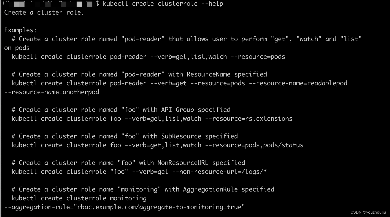 Kubectl 命令详解（十五）：create Clusterrolekubectl Create Clusterrole Csdn博客
