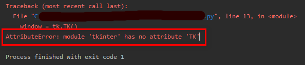 Attributeerror Module ‘tkinter‘ Has No Attribute ‘tk‘attributeerror Module Tkinter Has No