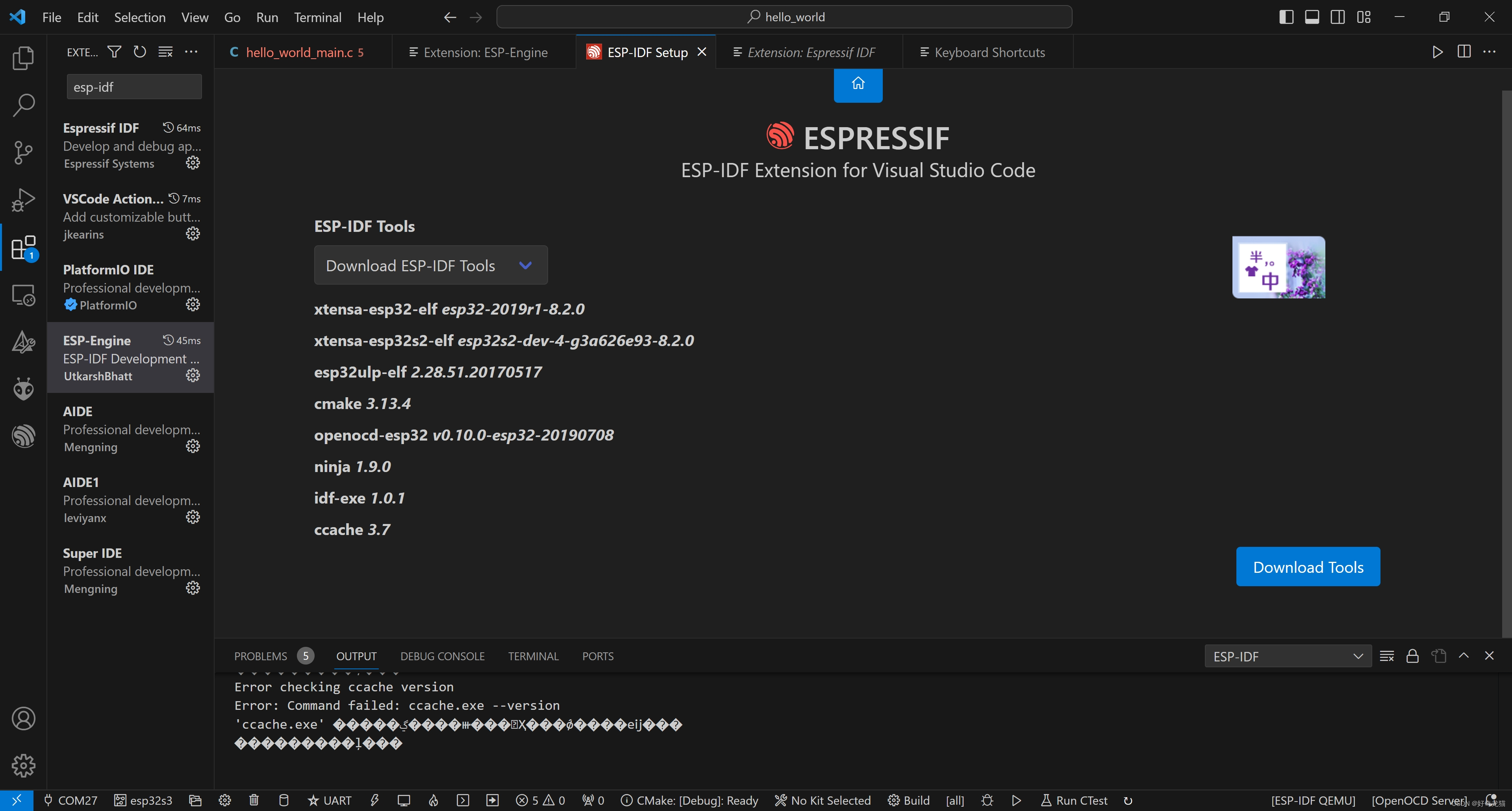 【ESP32-PC电脑windows-环境搭建-记录-hello-world-运行基础样例学习】_esp32怎么连接电脑-CSDN博客