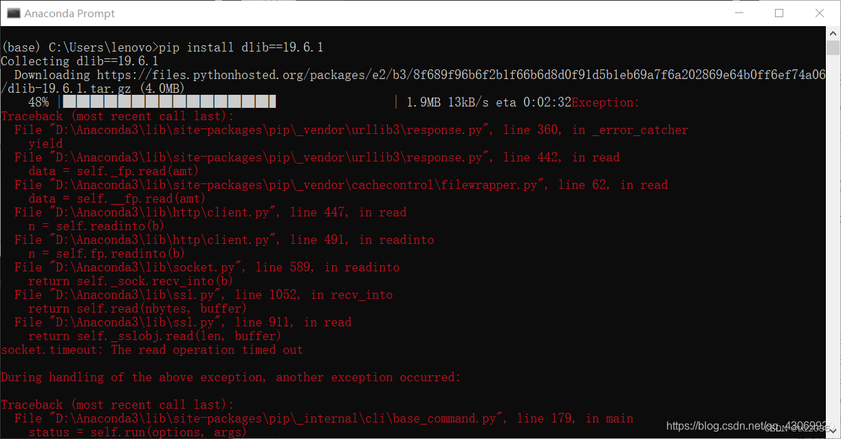 完美解决 ：ModuleNotFoundError: No module named ‘dlib‘_modulenotfounderror: no module named 'dlib-CSDN博客
